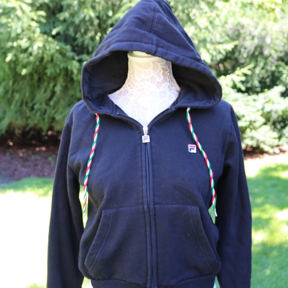 Fila | Jackets & Coats | Vintage Fila Black Zip Up Jacket | Poshmark